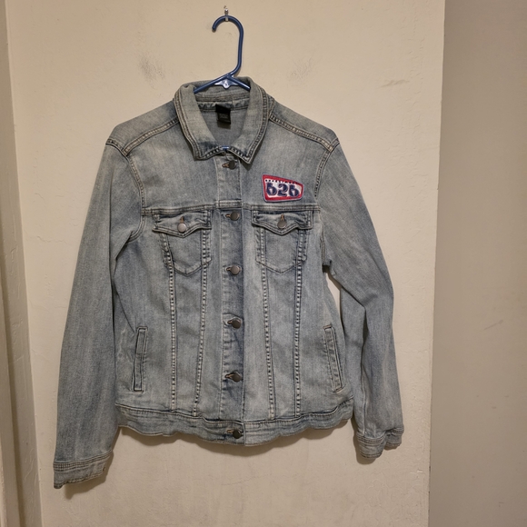 Disney | Jackets & Coats | Disney Blue Denim Jacket Lilo And Stich ...
